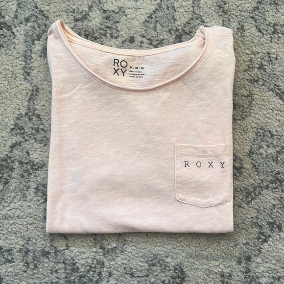 Roxy | Tops | Roxy Peach Surf Club Tee Shirt M | Poshmark
